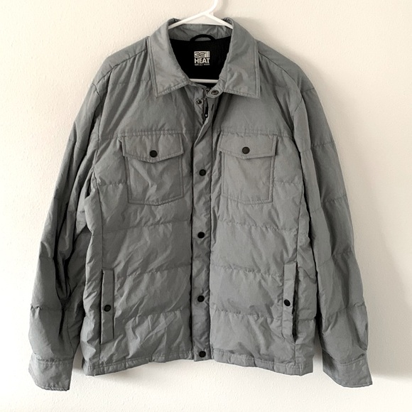 32 Degrees | Jackets & Coats | Mens Light Puffer Coat In Grey | Poshmark